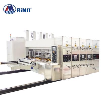 China Wallboard Carton Box 3 Color Flexo Printing Machine With Die Cutting for sale
