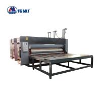 China Carton Box 2 Color Flexo Printing Machine Chain Drive Feeding With Slotter for sale
