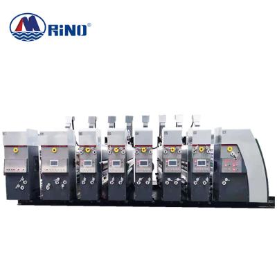 China 5 / 6 Color Movable Carton Box Flexo Printing Machine With Slotter Die Cutter for sale