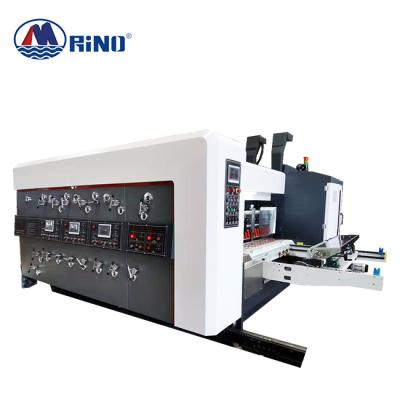 China 2 Color Flexo Corrugated Box Printing Machine With Die Cutter Slotter for sale
