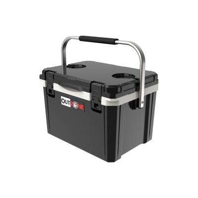 China Factory Price 20L Insulated Cooler Box Shock Resistant Ice Chest for Food Storage Made of Plastic for sale