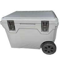 China Hot Sale Plastic in Stocks Large Size Locking Ice Cooler Box for sale