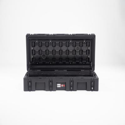 China High Quality 85L Rotary Hard Truck Tool Storage Box Outdoor Heavy Duty Cargo Case Plastic Parts Toolbox for sale