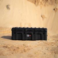 China In Stock Custom 122L Outdoor Rotoplastic Toolbox Hard Car Roof Cargo Box for Outdoor Storage Long Case Case for sale