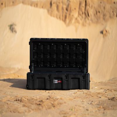 China High Quality 122L Stackable Plastic Gear Box Toolbox Shock and Pressure-Proof Customizable ODM Support for sale