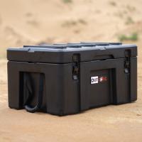 China Rigid 53L LLDPE Plastic Rolling Tool Box Waterproof Transport Case with Custom ODM Support for sale