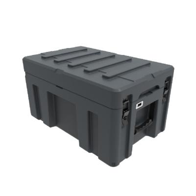 China Customizable 82L Outdoor Camping Hard Roof Rotary-Plastic Storage Box Waterproof Case for Outdoor Camping ODM Support for sale
