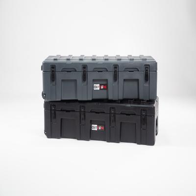 China High Quality 112L Detachable Waterproof Storage Box Rotoplastic Outdoor Activity Tool Case for Car Roof-ODM Customization for sale