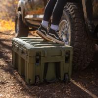 China 150L Large Capacity Hard LLDPE Waterproof Plastic Cargo Transportation Rotomolded Case for sale