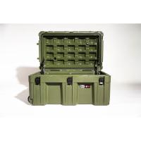 China 150L Large Capacity Hard LLDPE Waterproof Plastic Cargo Transportation Rotomolded Case for sale
