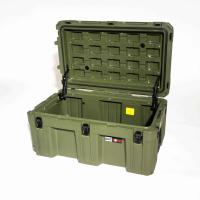 China V5 Rugged Camping Storage Box Interlocking Stackable 150L Capacity for sale