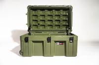 China V5 Rugged Camping Storage Box Interlocking Stackable 150L Capacity for sale