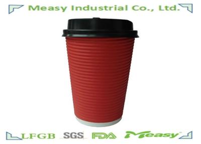 China 12Oz Horizontal Wall Corrugated Paper Cup for Hot Beverage Water for sale