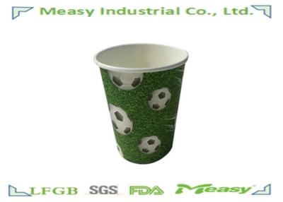 China 7.5OZ Disposable Paper Cup For Hot Drinking With Soccer Printed for sale