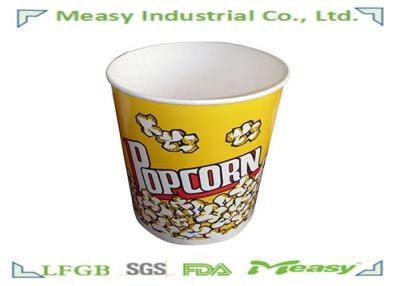 China 130OZ paper cup Popcorn Buckets Disposable Double PE Lined Greaseproof for sale