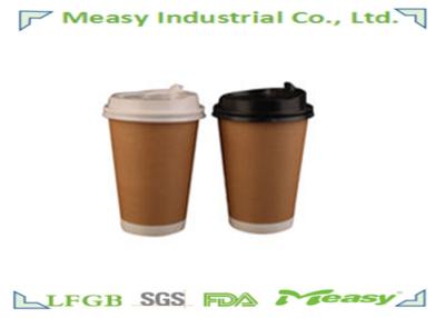 China Single Wall Kraft Paper Cups with lids , Printed Takeaway Cups for sale