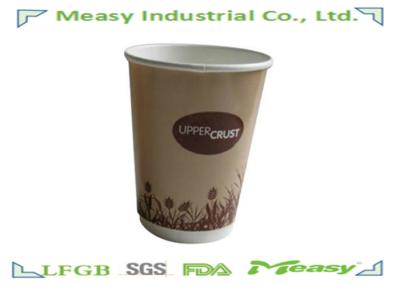China Heat Insulated Double Wall Paper Cups Capacity 410ml , Takeaway Coffee Cup for sale