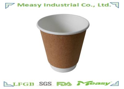China 10oz  Takeaway Double Wall Hot Paper Cups Made of Kraft Paper for sale