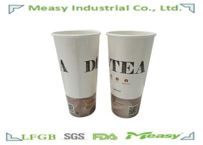 China Disposable Single Wall Double PE Cold Paper Cups For Juice , Coca Cola for sale
