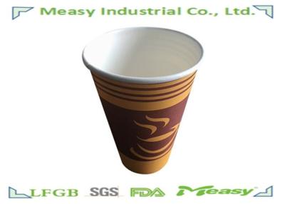 China 480ml - 500ml 16oz Hot Custom Printed Paper Coffee Cups Sturdy Standard for sale