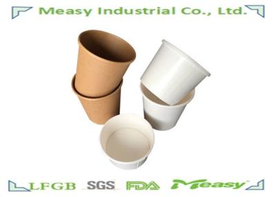 China Large Kraft Paper Food to go coffee cups For Rice , Paper Lid Match for sale