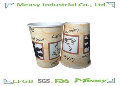 China 300ml Volume Food Grade Single Wall Paper Cups Ink Flexo Printing for sale