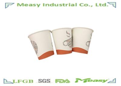 China Flexo Graphic Printing Single Wall Coffee Paper Cups / Disposable Paper Hot Cups for sale