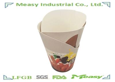 China Oilproof French Fries Disposable Paper Bowl In Restaurant , KFC , McDonalds for sale