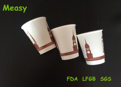 China 10Oz 12 Oz printing Double Wall Paper Cups For Hot Drink , Coffee And Tea for sale