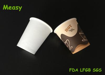 China 8oz White And Printed Coffee eco friendly disposable cups Sun Paper At Food Grade for sale