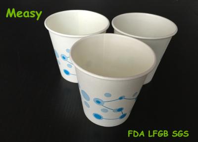 China Hot Drink Coffee Paper Cups , Printed paper party cups Water Molecules Pattern for sale