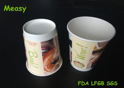 China 12oz Hot Drinks Double Wall Paper Cups Disposable Coffee Cups With Donut Cow Printed for sale