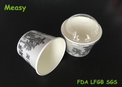 China Personalized Disposable Ice Cream Cups With Lids Double PE 16oz for sale