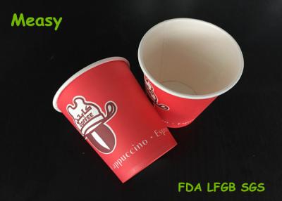 China 8oz Printed Coffee Paper Cups for tea / beverage , single PE materials for sale