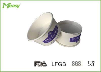 China Purple 2oz Disposable Double Poly Ice Cream Paper Cups for Frozen yogurt 100 cc for sale