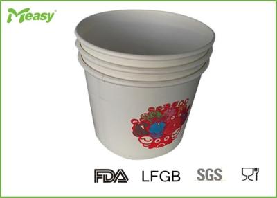 China 16oz Disposable Paper Bowl For Ice Cream / Frozen Yogurt , Double PE coated Material for sale