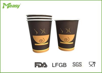China Disposable Food Grade Coffee Paper Cups For Hot / Cold Beverage Drink  , 12 Oz for sale