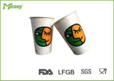 China 16 Oz Printed Cold Drink Disposable Paper Cups Food Grade , No Melting for sale