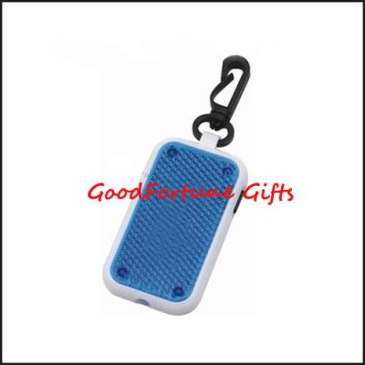 China Reflective Led Light Keyrings keychain promotion gift for sale