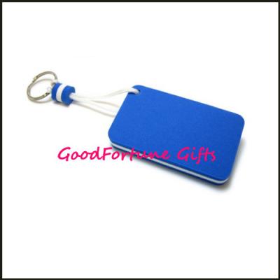 China Customed logo PU Foam Floating Keychain keyrings gift for sale