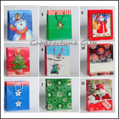 China promotion chridtmas gift wrapping printed handbag souvenir for sale