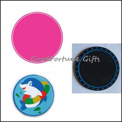 China Promotional pvc soft rubber/silicon customed coaster saucers for sale