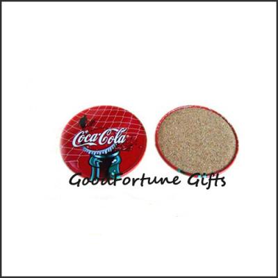 China Promotion customed tin cork coaster cup pads gift supplier printed logo for sale