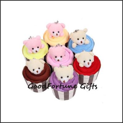 China promotional creative bear design cotton towel wedding birthday festival gift for sale
