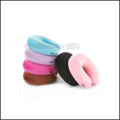 China Eco plush Memory foam tavel home office u health support pillow printed logo for sale