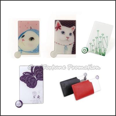 China Promotional customed logo stainless steel portable make up pocket mirror gift for sale