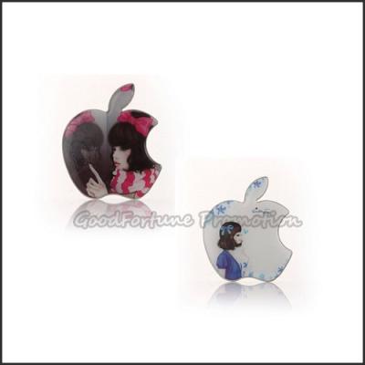 China Promotional customed logo stainless steel portable make up pocket mirror gift for sale