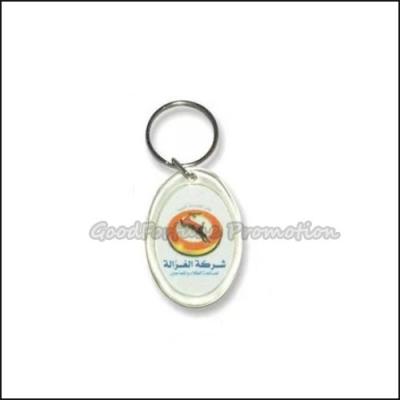 China HOT sale promotional gift printed logo acrylic keychain keyrings customed made for sale
