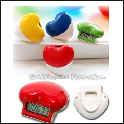 China high quanlity promotion ABS portable waist clip hanging pedometer gift printed logo for sale