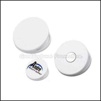 China printed logo advertising Abs Round magnetic Big file paper bill material promotion gift for sale